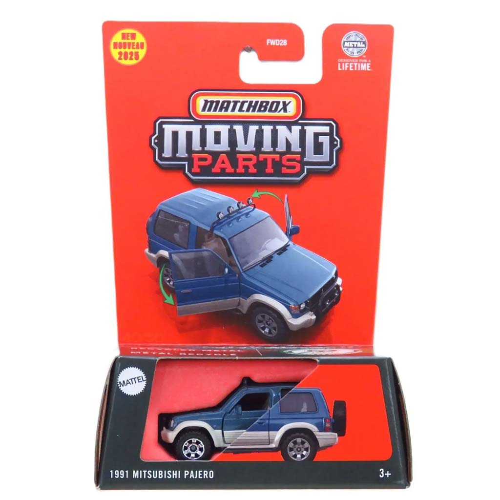 Matchbox Moving Parts - 1991 Mitsubishi Pajero nyitható kisautó 1/64 ...