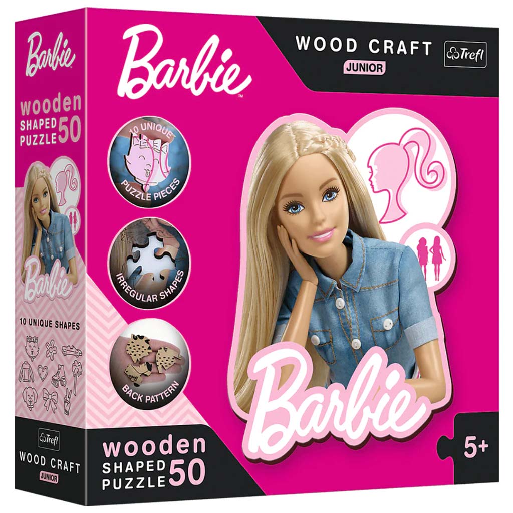 Wood Craft Junior Csodálatos Barbie baba fa puzzle 50db-os - Trefl ...