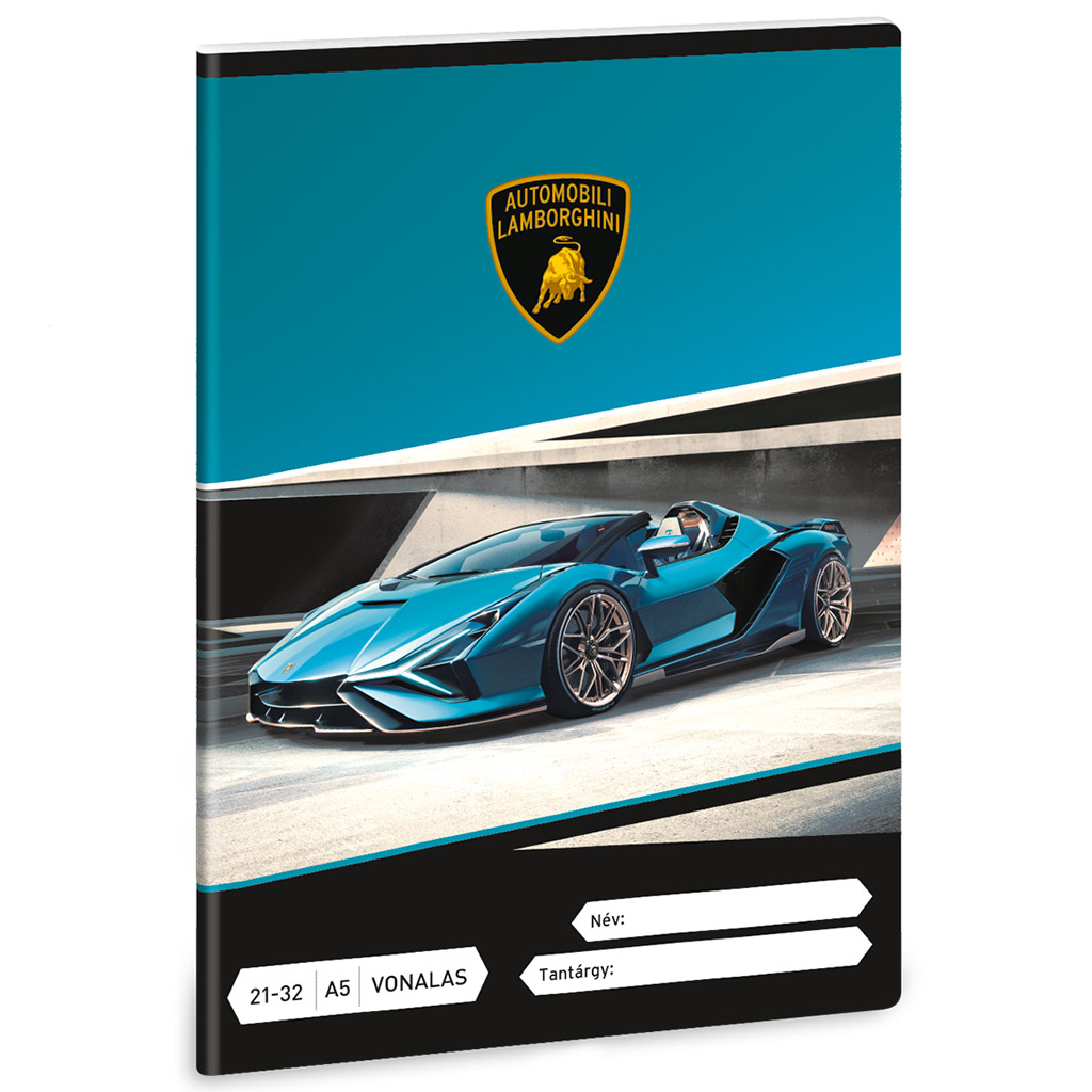 Ars Una Lamborghini kék vonalas füzet A/5 vásárlás a Játékshopban