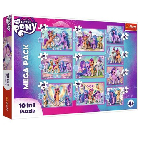 My Little Pony ragoygó pónik 10az1-ben puzzle szett - Trefl vásárlás a ...