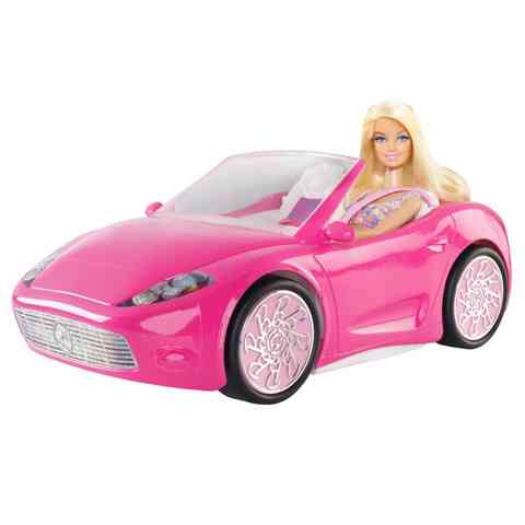 Barbie rózsaszínű sportautója vásárlás a Játékshopban