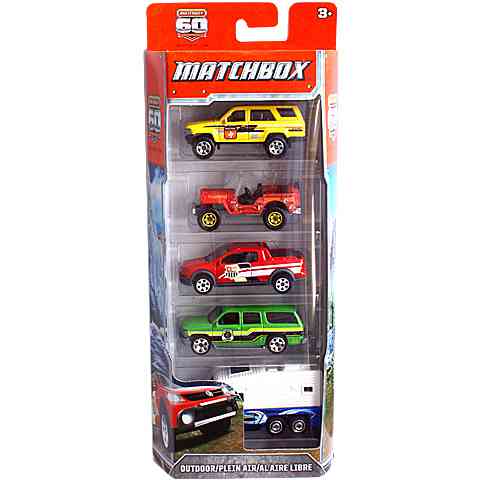 Matchbox Outdoor 5db-os kisautószett vásárlás a Játékshopban