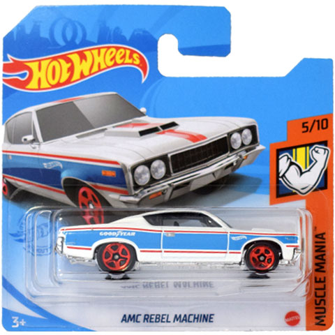 Hot Wheels AMC Rebel Machine kisautó 1/64 - Mattel vásárlás a Játékshopban