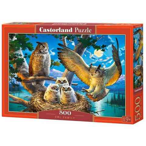Bagoly család 500db-os puzzle - Castorland vásárlás a Játékshopban