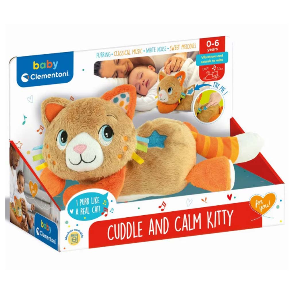 Clementoni Baby Ron-Ron elalvást segítő doromboló plüss cica vásárlás a ...
