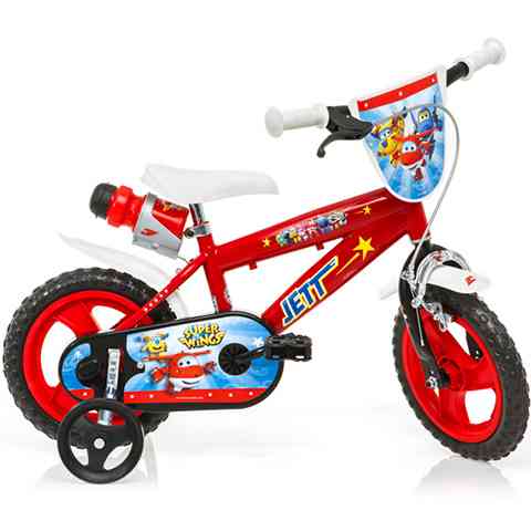 Super Wings piros gyerek bicikli 12-es méretben - Dino Bikes kerékpár ...