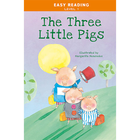 Easy Reading Level 1 - Three Little Pigs angol nyelvű gyermekkönyv ...