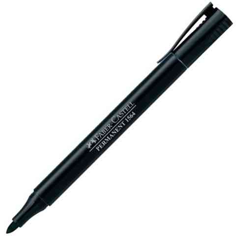 Faber-Castell Slim alkoholos filc vékony kerek fekete vásárlás a ...