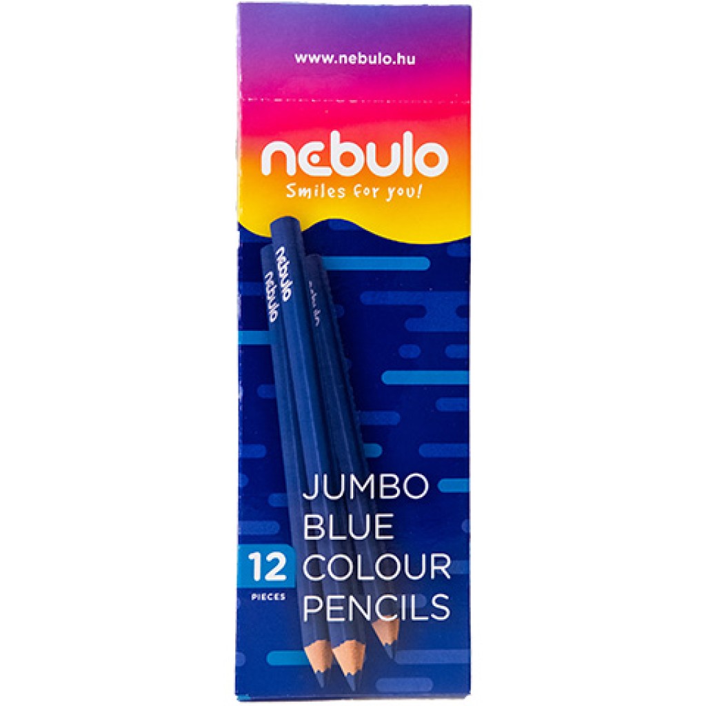 Nebulo Kék háromszögletű Jumbo színes ceruza 1db vásárlás a Játékshopban