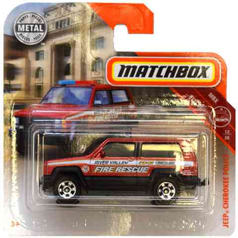 Matchbox Jeep Cherokee Police kisautó 1/64 - Mattel vásárlás a Játékshopban