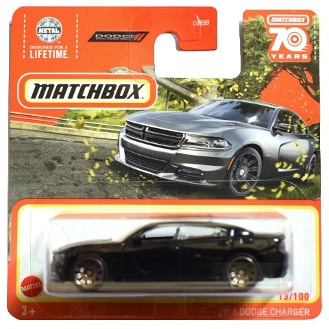 Matchbox 2018 Dodge Charger fekete kisautó 1/64 - Mattel vásárlás a ...
