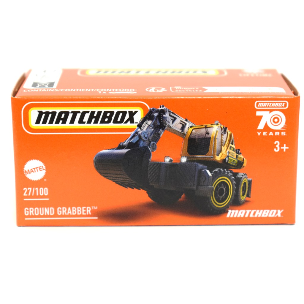 Matchbox Toy Truck Matchbox Yellow Ground Grabber Truck, Pull-Back ...