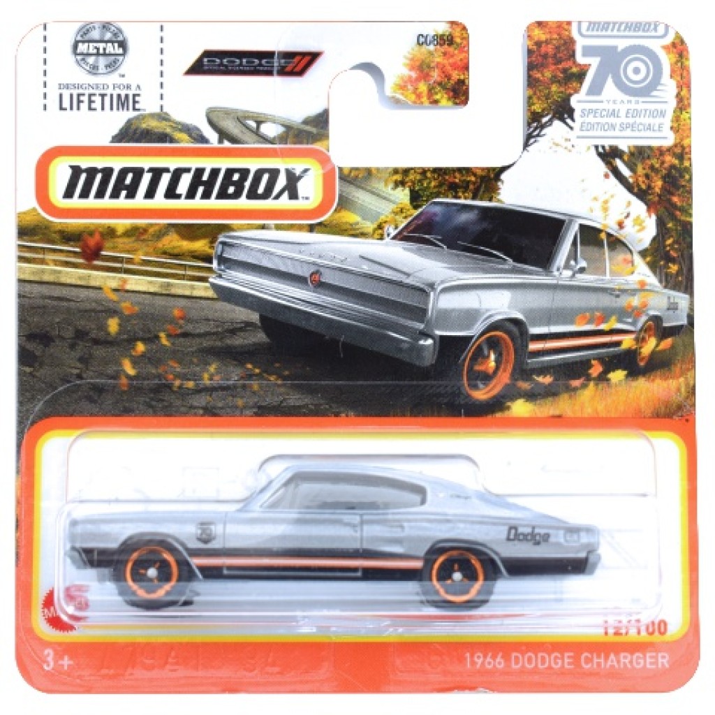 Matchbox '66 Dodge Charger kisautó 1/64 - Mattel vásárlás a Játékshopban