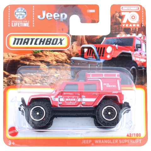 Matchbox Jeep Wrangler Super lift kisautó 1/64 - Mattel vásárlás a ...