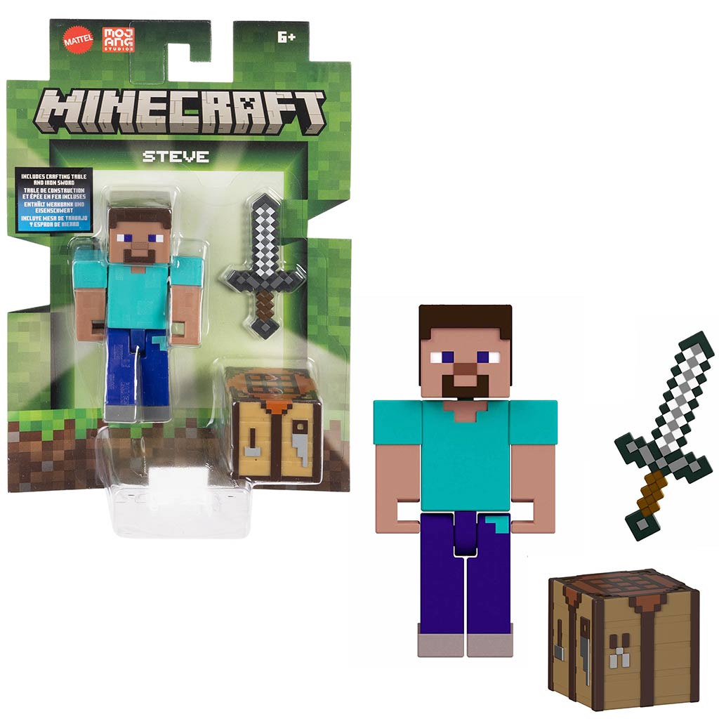 Minecraft Steve karakter figura szett - Mattel vásárlás a Játékshopban
