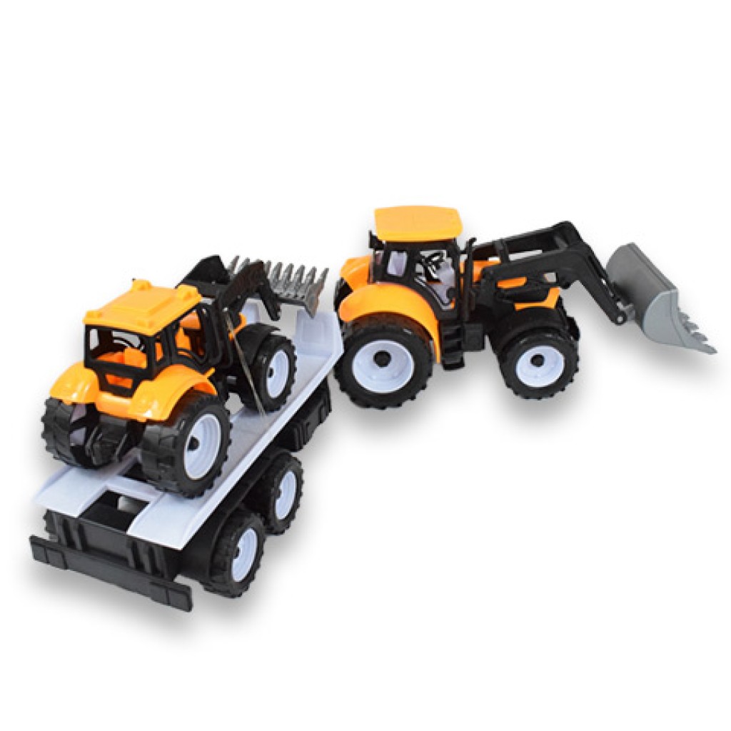 Engineering Truck 2 részes traktor szett trélerrel és munkagéppel 46cm ...