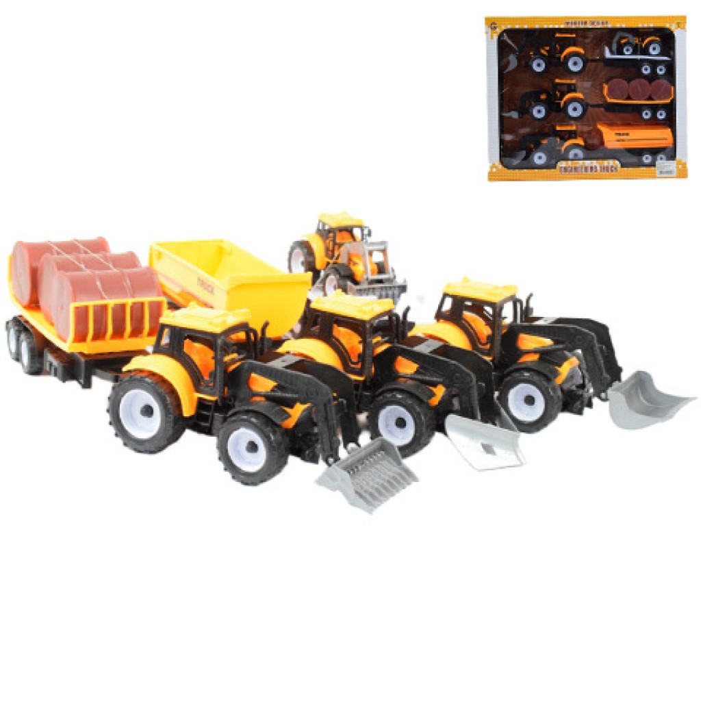 Engineering Truck 3 db-os traktor szett utánfutókkal 28cm vásárlás a ...