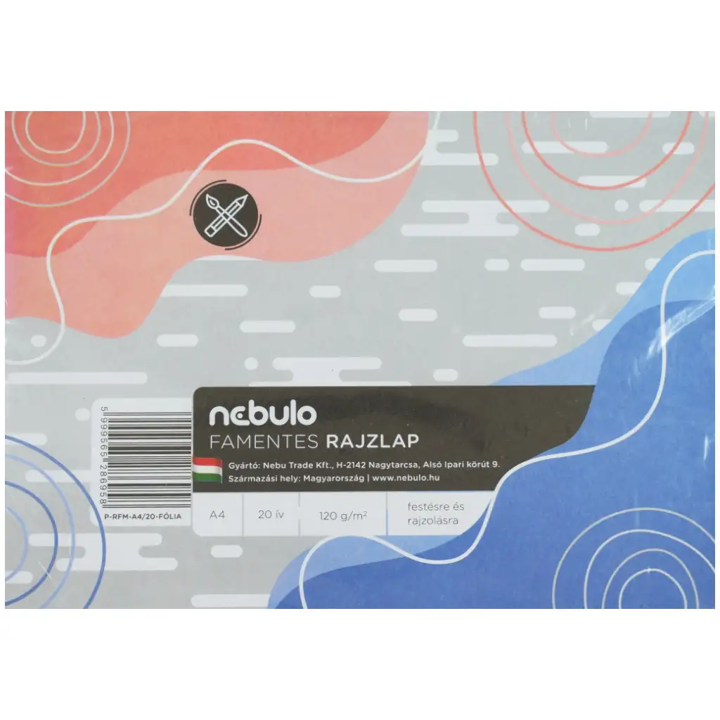 Nebulo Famentes rajzlap A/4 120gr ragasztott 20 ív/csomag fóliába ...