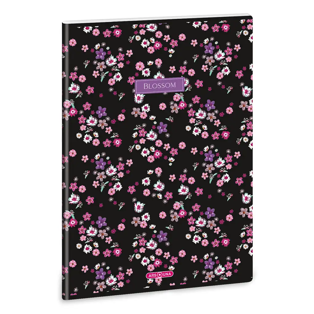 Ars Una Pearl Blossom fekete extra kapcsos sima füzet A/4 vásárlás a ...