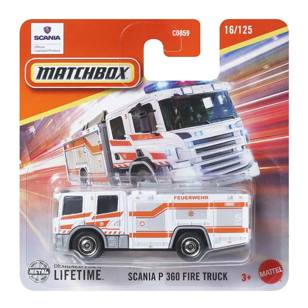 Matchbox Scania P360 Fire Truck kisautó 1/64 - Mattel vásárlás a ...