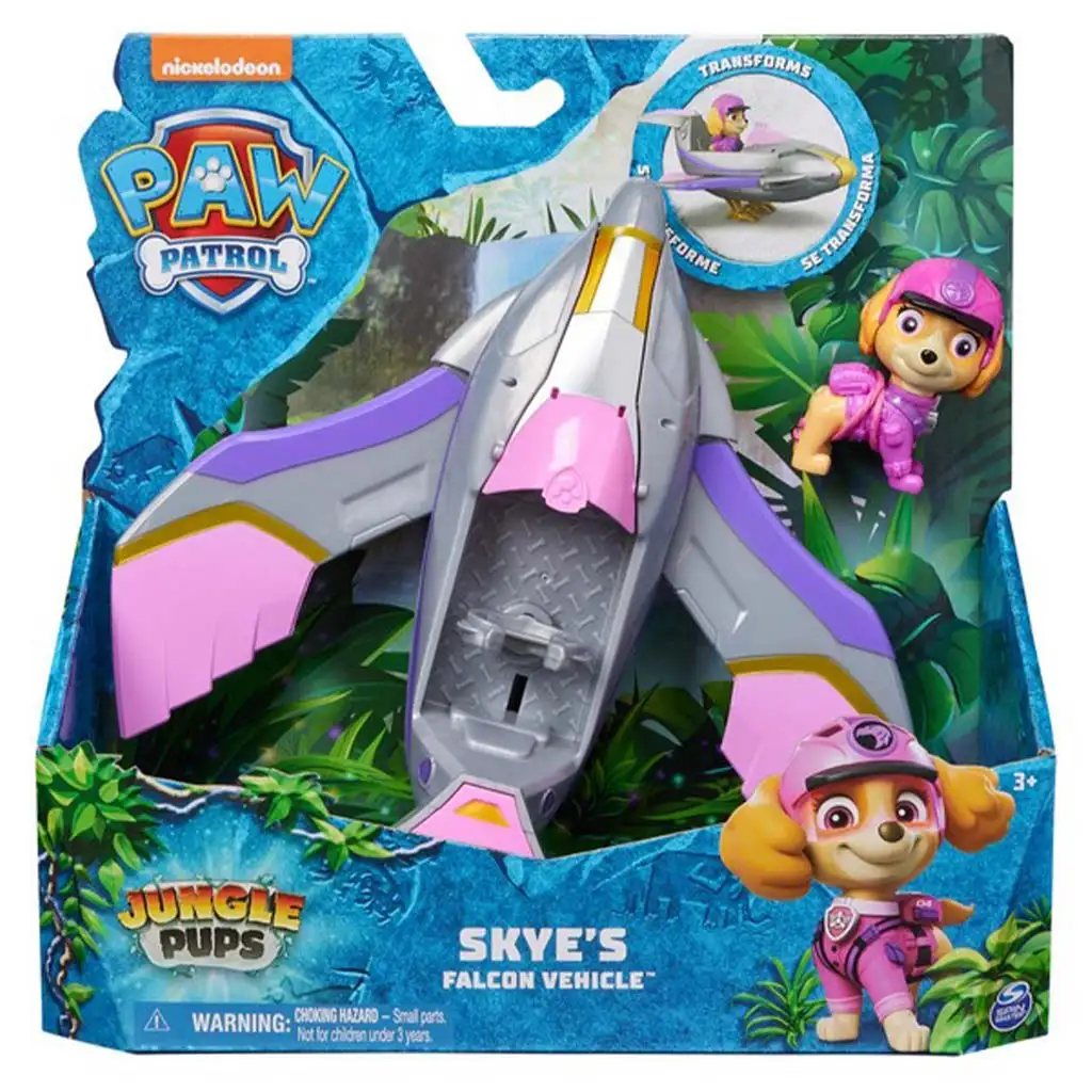 Mancs Őrjárat Jungle Pups Skye minifigura sólyom járművel - Spin Master ...
