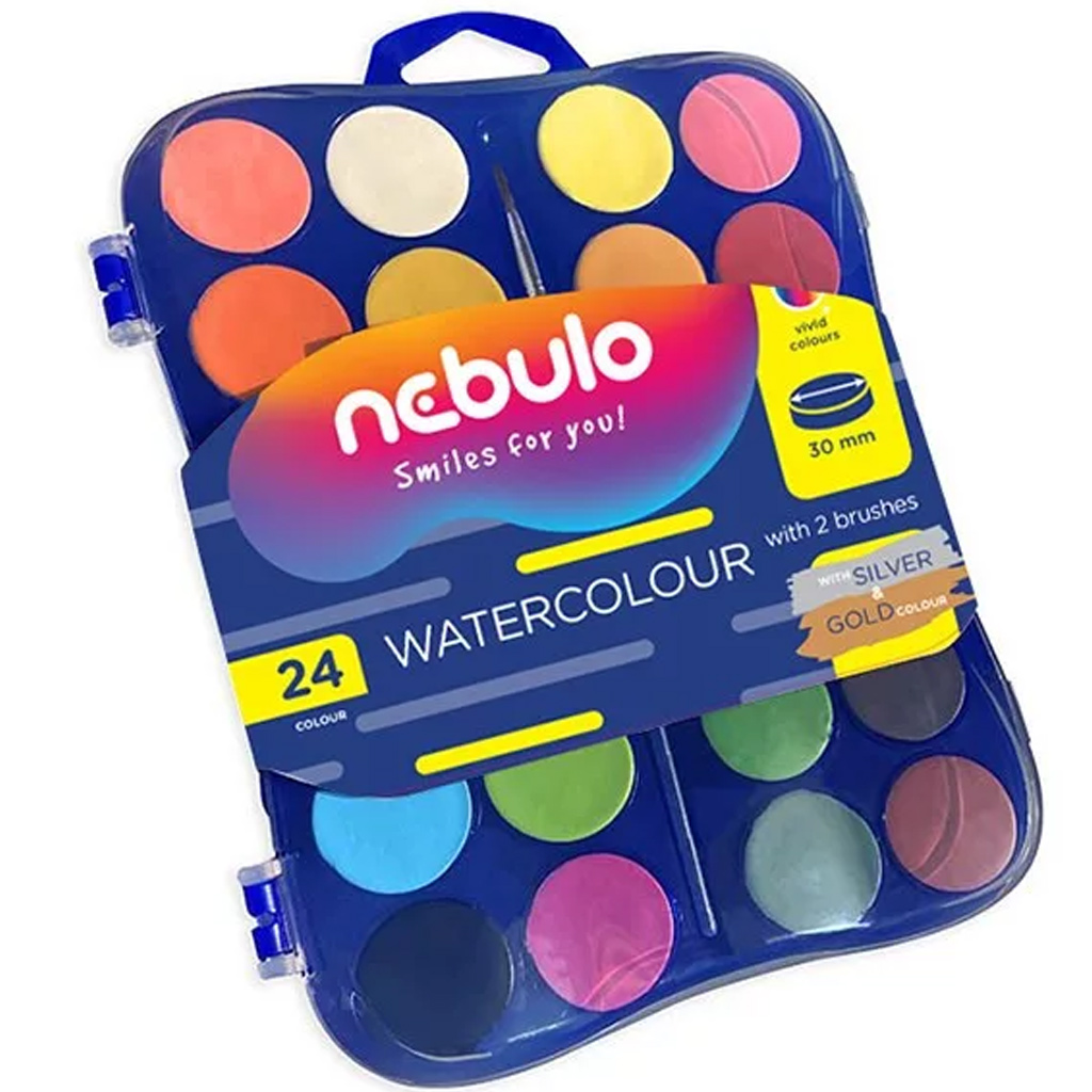 Nebulo Vízfesték készlet 24 színnel vásárlás a Játékshopban